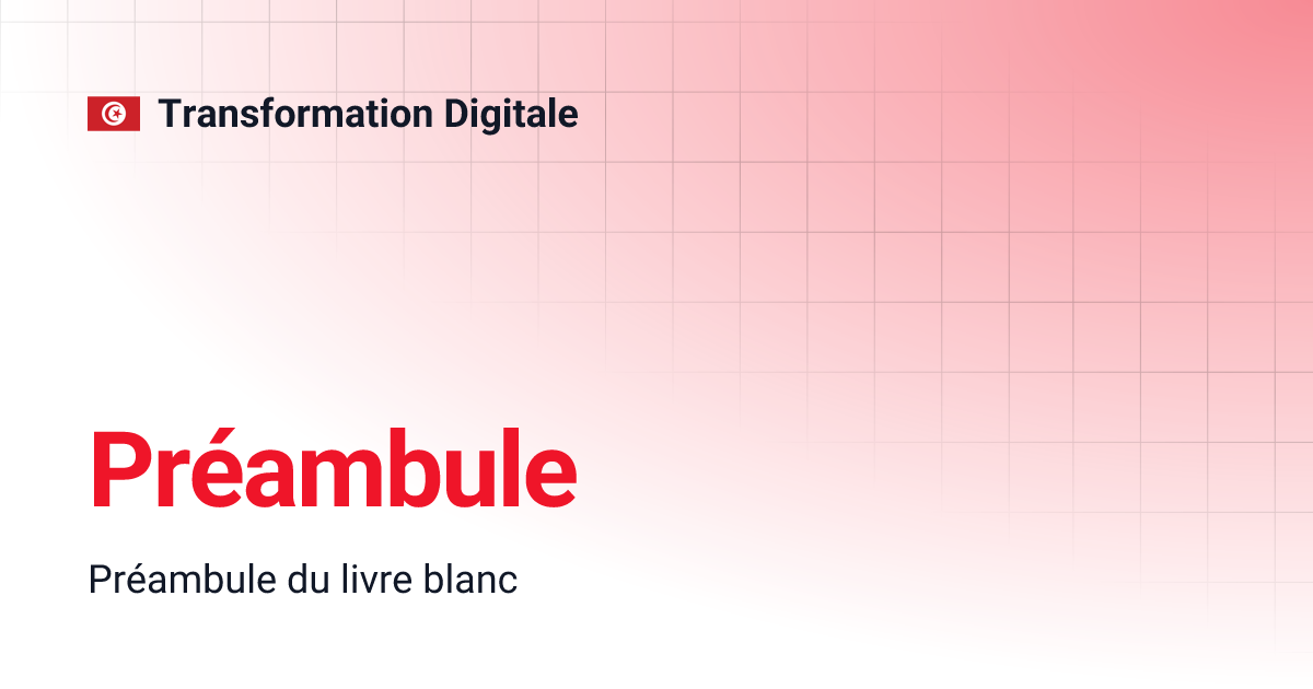 Préambule | Transformation Digitale